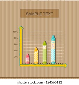 Crayons Bar Chart Stock Vector (Royalty Free) 124566112 | Shutterstock