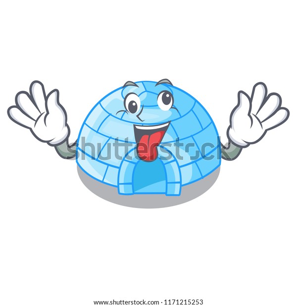 Crazy Cartoon Ice House Igloo On Stock Vector (Royalty Free) 1171215253 ...