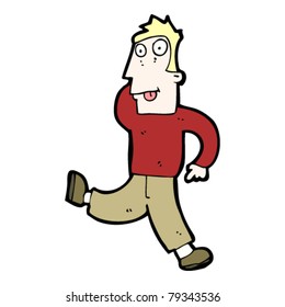 Crazy Dance Cartoon Man Stock Vector (Royalty Free) 79343536