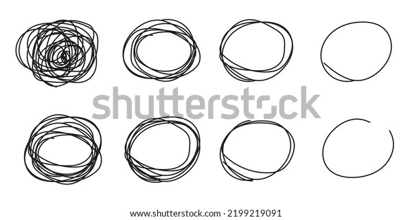 Crazy Dirty Line Freehand Drawing Black Stock Vector (Royalty Free ...