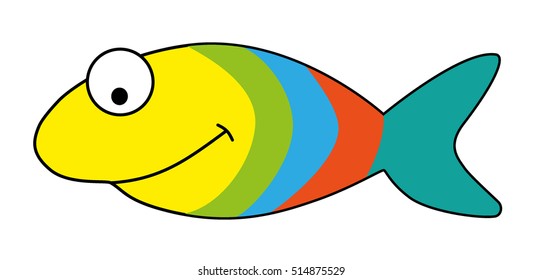 Crazy Fish Stock Vector (Royalty Free) 514875529 | Shutterstock