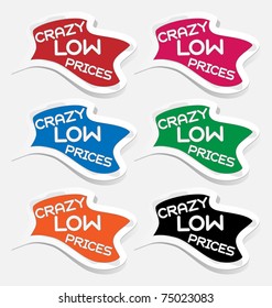 Vector Set Stickers Stock Vector (Royalty Free) 94004251 | Shutterstock