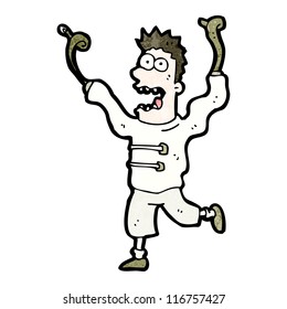 Crazy Man Cartoon Stock Vector (Royalty Free) 116757427 | Shutterstock