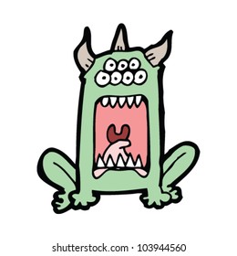 Crazy Monster Cartoon Stock Vector (Royalty Free) 103944560 | Shutterstock