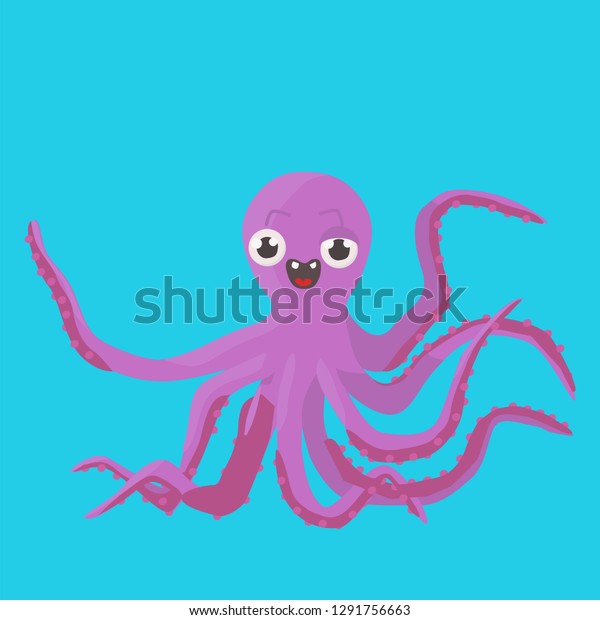 Crazy Octopus Cartoon Character Stock Vector Stock Vector (Royalty Free ...
