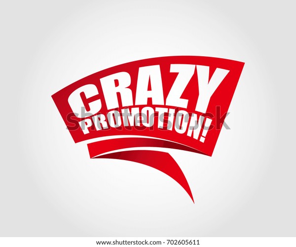 Crazy Promotion Labels Banners Stock Vector (Royalty Free) 702605611 ...