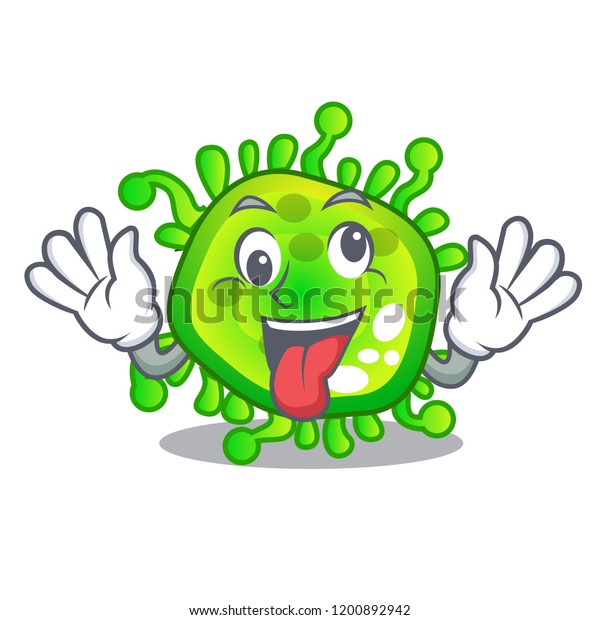 Crazy Virus Cells Bacteria Microbe Isolated Stock Vector (Royalty Free ...