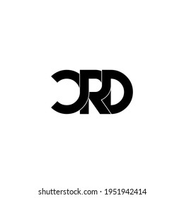 Crd Letter Original Monogram Logo Design Stock Vector (Royalty Free ...