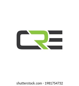 Cre Letter Logo Design Vector Stock Vector (Royalty Free) 1981754732 ...