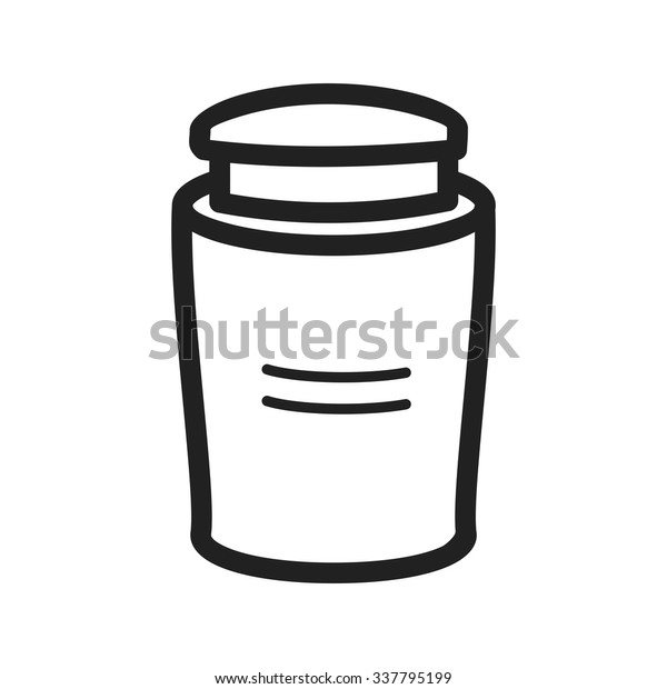 Cream Bottle Skin Icon Vector Image Stock Vector (Royalty Free ...