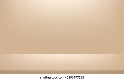 Cream Brown Background Space Displaying Products Stock Vector (Royalty ...
