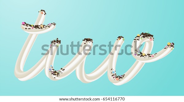 Cream Cake Abc Letters Set 3d Stock Vector (Royalty Free) 654116770 ...