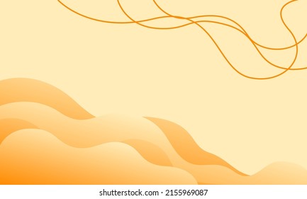 Cream Color Wave Background Vector Stock Vector (Royalty Free ...