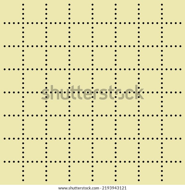 Cream Graph Paper Black Dot Pattern Stock Vector (Royalty Free ...