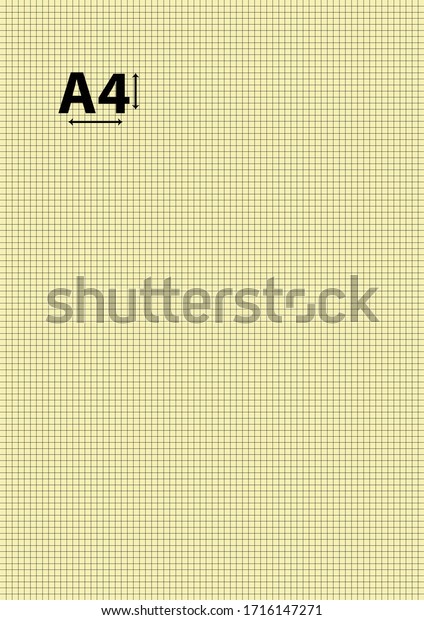 Cream Graph Paper Black Lines A4 Stock Vector (Royalty Free) 1716147271 ...