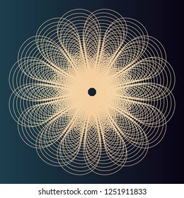 Cream Lace Pattern On Dark Background Stock Vector (Royalty Free ...