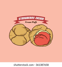 Cream Puff Stock Vector (Royalty Free) 361387658 | Shutterstock