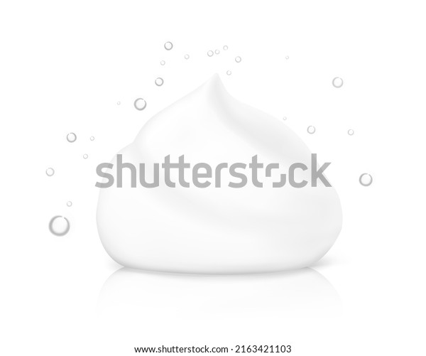 Creamy Foam Bubbles Vector Illustration Isolated Stock Vector (Royalty ...