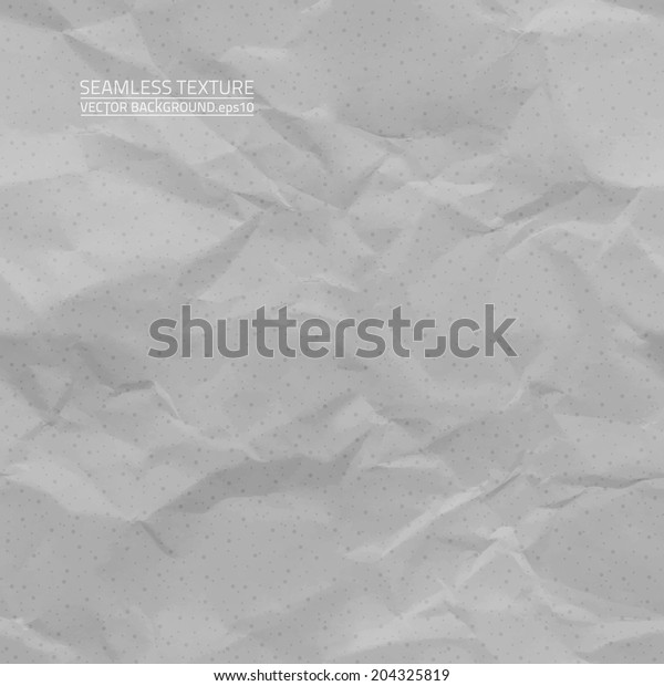 Creased Grey Paper Vector Seamless Texture Stock Vector (Royalty Free ...