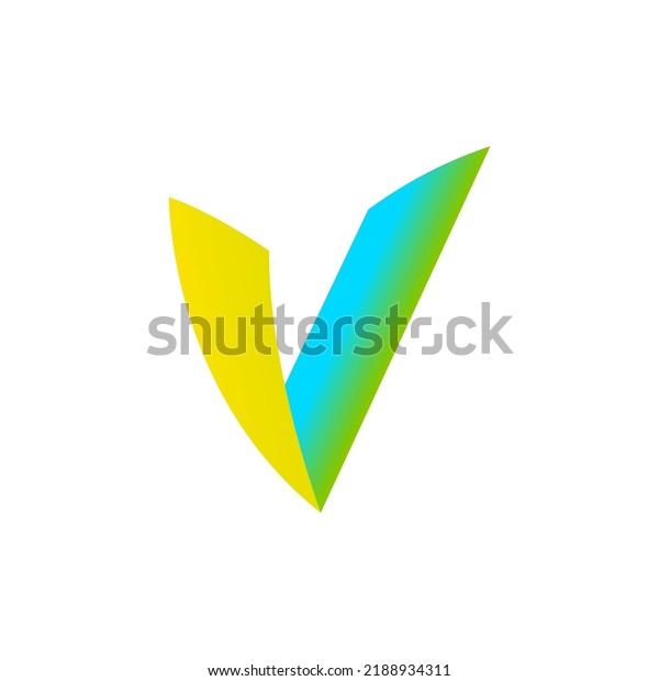 Create V Logo Design Shape Stock Vector (Royalty Free) 2188934311 ...