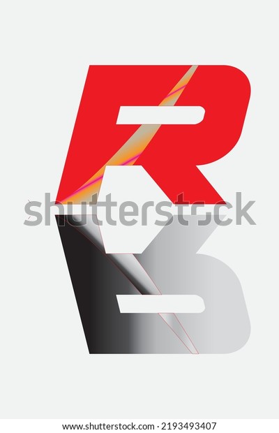 Creation Letter R Shadow Red Black Stock Vector (Royalty Free ...