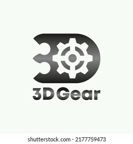 Creative 3d Text Gear Sign Stock Vector (Royalty Free) 2177759473 ...
