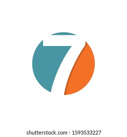 Creative 7 Letter Logo Design Icon Stock Vector (Royalty Free ...