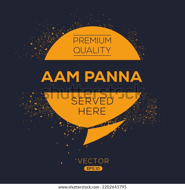 Creative Aam Panna Drink Aam Panna Stock Vector (Royalty Free ...