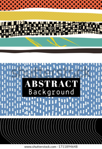 Creative Abstract Art Different Shapes Patterns Stock Vector (Royalty ...