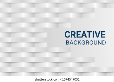 Creative Abstract Background White Color Paper Stock Vector (Royalty ...