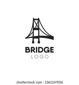 Creative Abstract Bridge Logo Design Template Stock Vector (Royalty ...