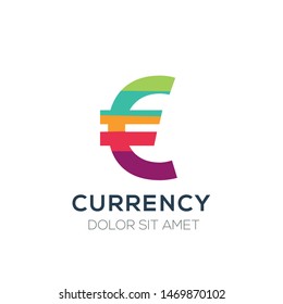 Creative Abstract Colorful Logo Currency Stock Vector (Royalty Free ...