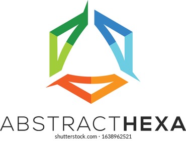 Creative Abstract Hexa Logo Design Stock Vector (Royalty Free ...