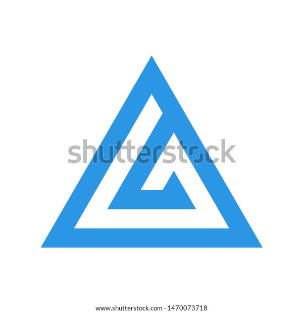 Creative Abstract Letter G Triangle Logo Stock Vector (Royalty Free ...
