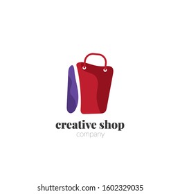 Creative Abstract Shop Logo Design Template Stock Vector (Royalty Free ...