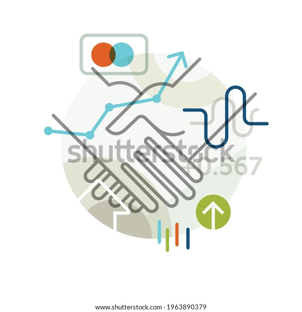 Creative Abstract Vector Art Finance Illustration Stock Vector (Royalty ...