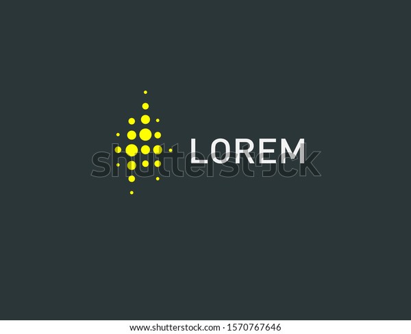 Creative Abstract Yellow Logo Icon Pattern Stock Vector (Royalty Free ...