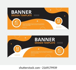 Creative Advertising Banner Design Vector Template Stock Vector ...