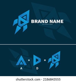 Creative Airdrop Logo Design Template Stock Vector (Royalty Free ...