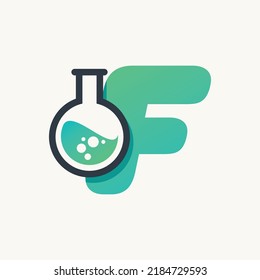 Creative Alphabet F Lab Logo Vector Stock Vector (Royalty Free ...