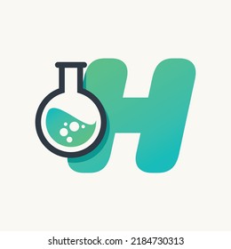 Creative Alphabet H Lab Logo Vector Stock Vector (Royalty Free ...
