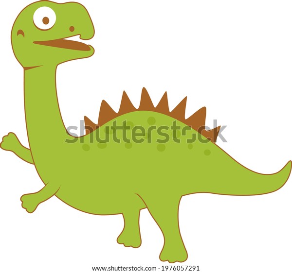 Creative Attractive Design Cartoon Style Dinosaur Stock Vector (Royalty ...