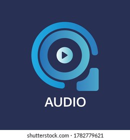 Creative Audio Logo Modern Business Company Stock Vector (Royalty Free ...