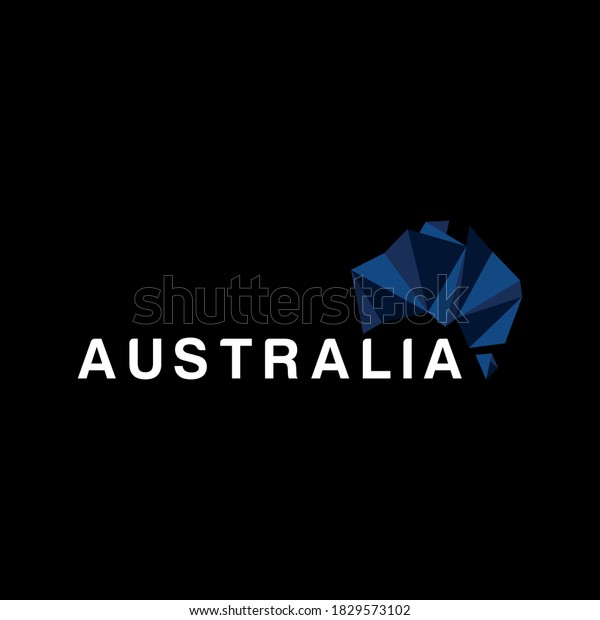 Creative Australia Logo Design Inspiration Stock Vector (Royalty Free ...