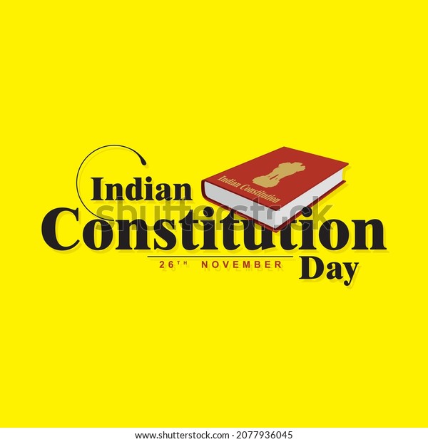 Creative Banner Design Indian Constitution Day Stock Vector (Royalty ...