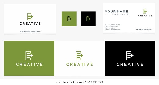 Creative Battery Icon Logo Template Business Stock Vector (Royalty Free ...