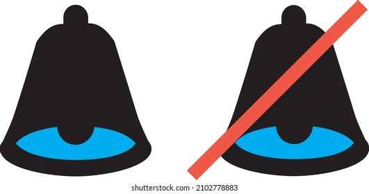 Creative Bell Icon Collection On Whitw Stock Vector (Royalty Free ...
