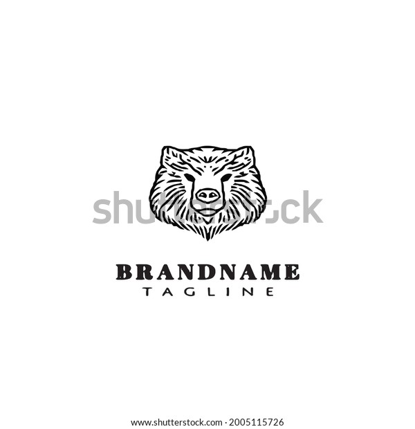 Creative Big Cat Logo Cartoon Icon Stock Vector (Royalty Free ...