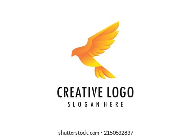 Creative Bird Logo Vector Graphics Stock Vector (Royalty Free ...