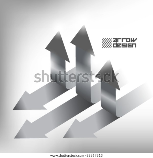 Creative Black White Arrow Label Vector Stock Vector (Royalty Free ...
